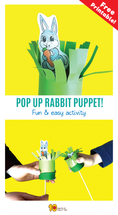 Pop-Up-Rabbit-Puppet - 10 Minutes of Quality Time