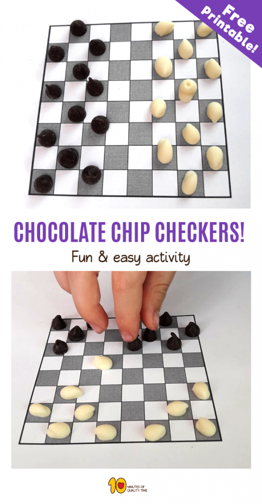 Chocolate Chip Checkers Game - 10 Minutes of Quality Time