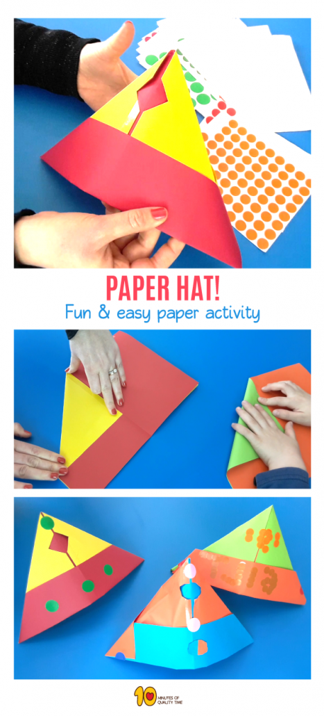 Paper Hat for Kids - 10 Minutes of Quality Time