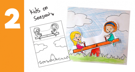 Seesaw Craft for Kids - 10 Minutes of Quality Time